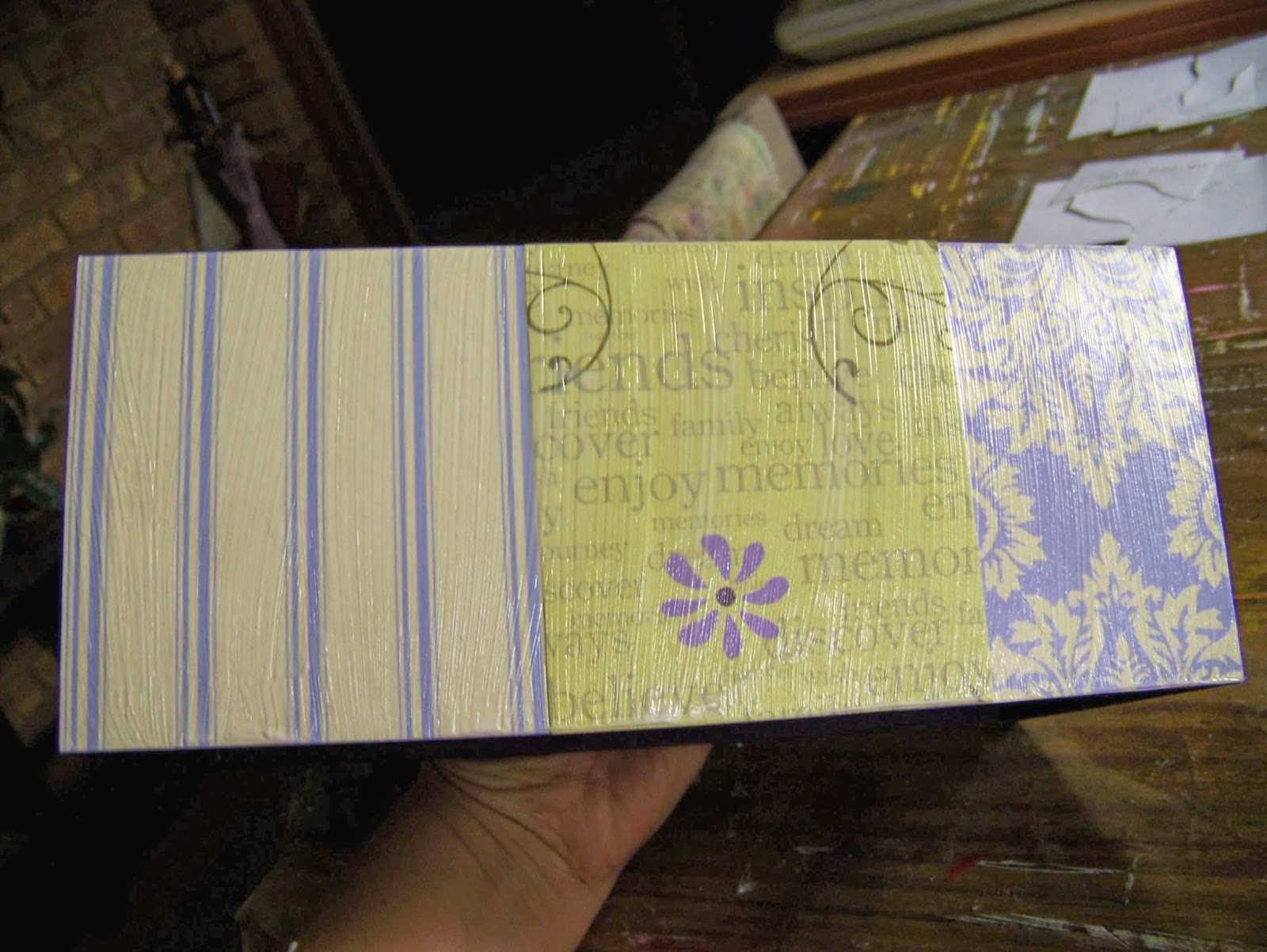 A Pretty Talent Blog: Step-by-Step: Decoupage a Tissue box & make an ...