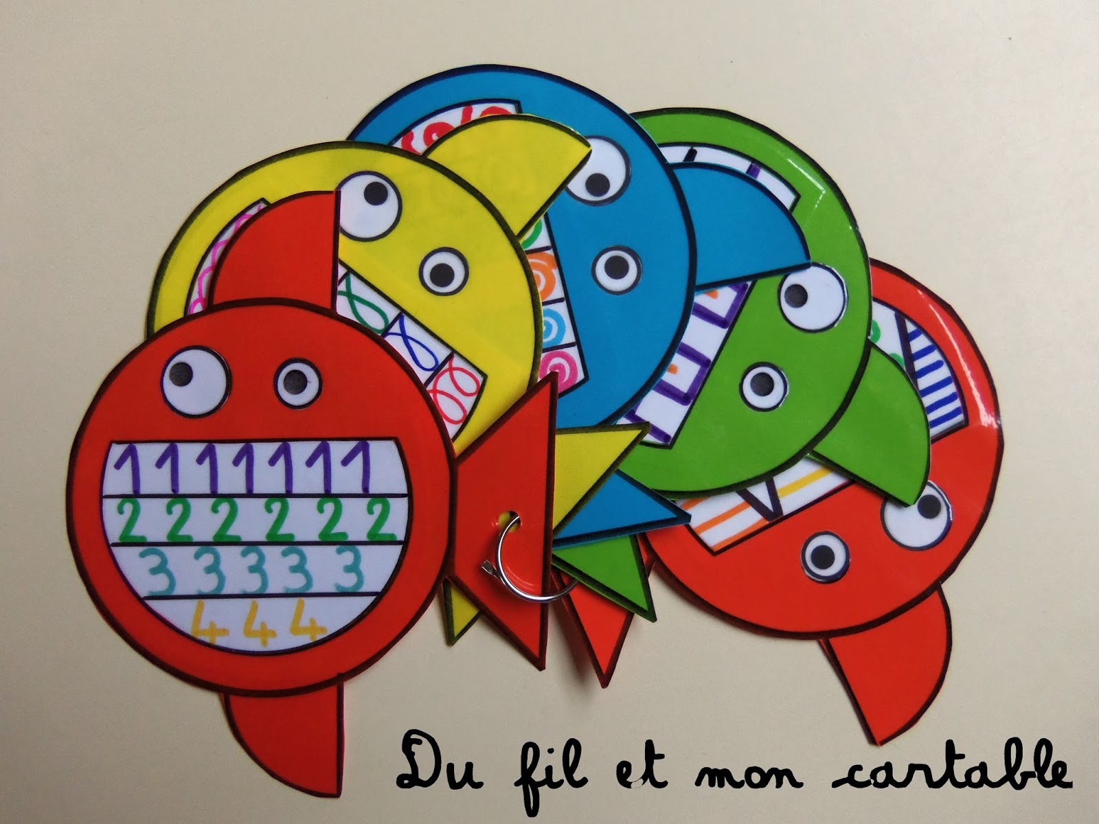 Du fil et mon cartable : Atelier Graphisme Poisson Coin Accueil