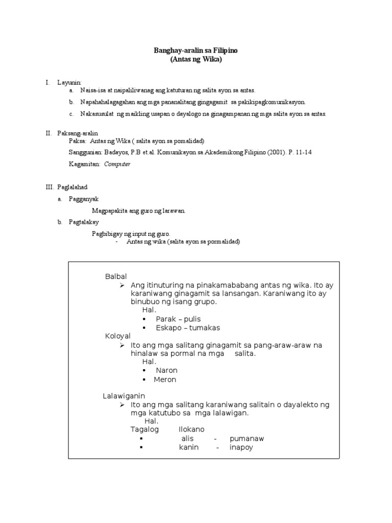 salitang balbal - philippin news collections