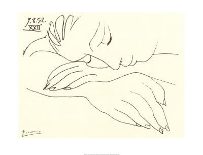 visual recording blog: Pablo Picasso line drawings.