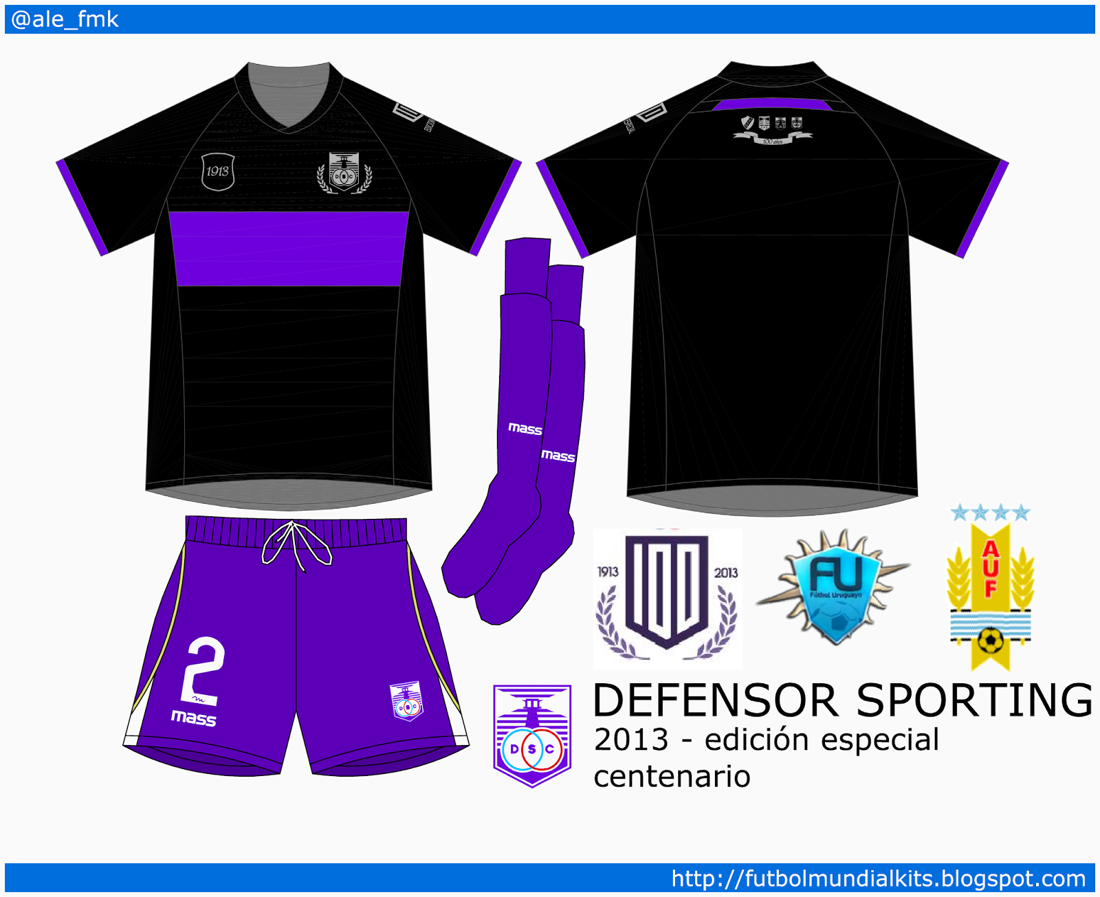 Fútbol Mundial Kits - Uruguay: Defensor Sporting - 2013/2014 (home ...