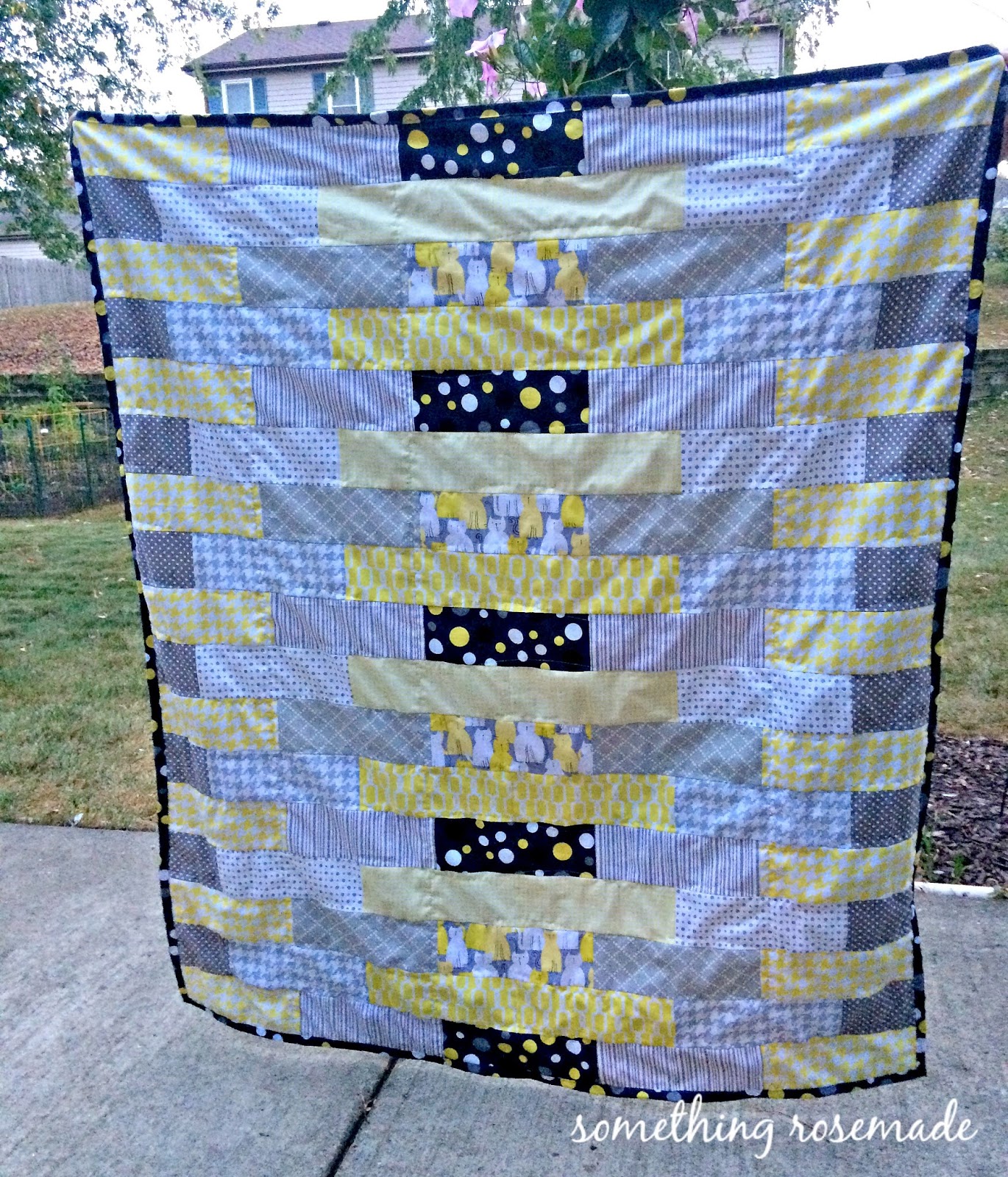 something rosemade: DrEAMi! Monthly Link Up/Jinx, A Patchwork Blankie