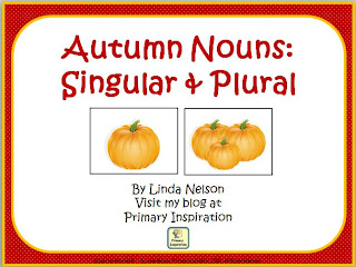 Classroom Freebies Too: Autumn Noun Sort