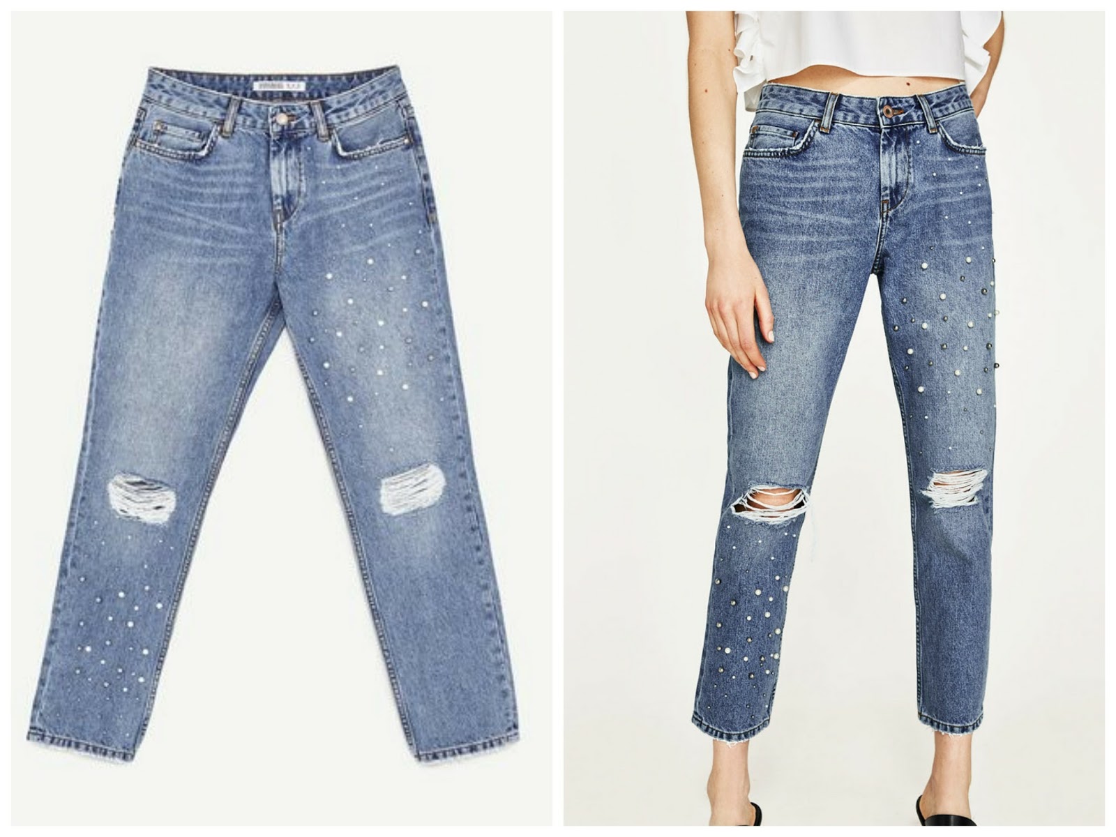 Zara pearl jeans czyli modowe DIY #5 | Other Than Pink