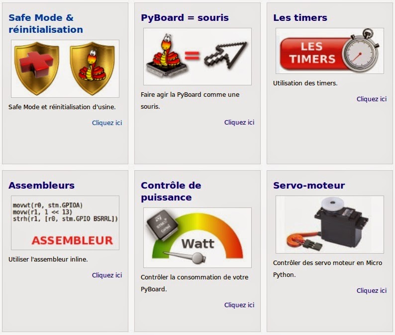 Micro Python - des nouveaux tutoriels pour PyBoard - MCHobby - Le Blog