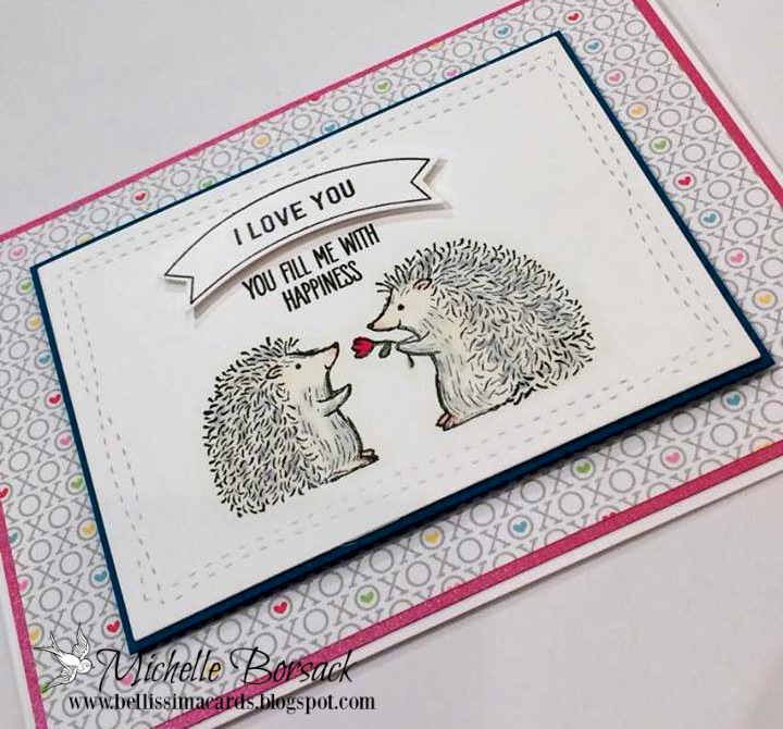 Bellissima Cards: Porcupine Love and Happiness