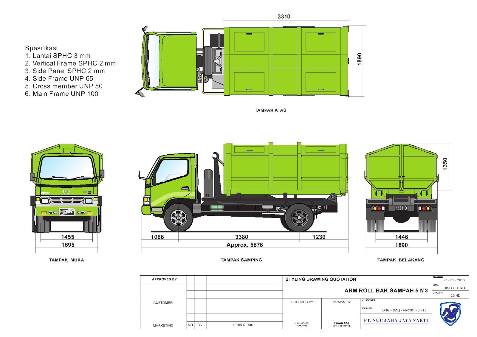 Truck Sampah | CV. Daya Sumber Truck | Industri Karoseri | www ...