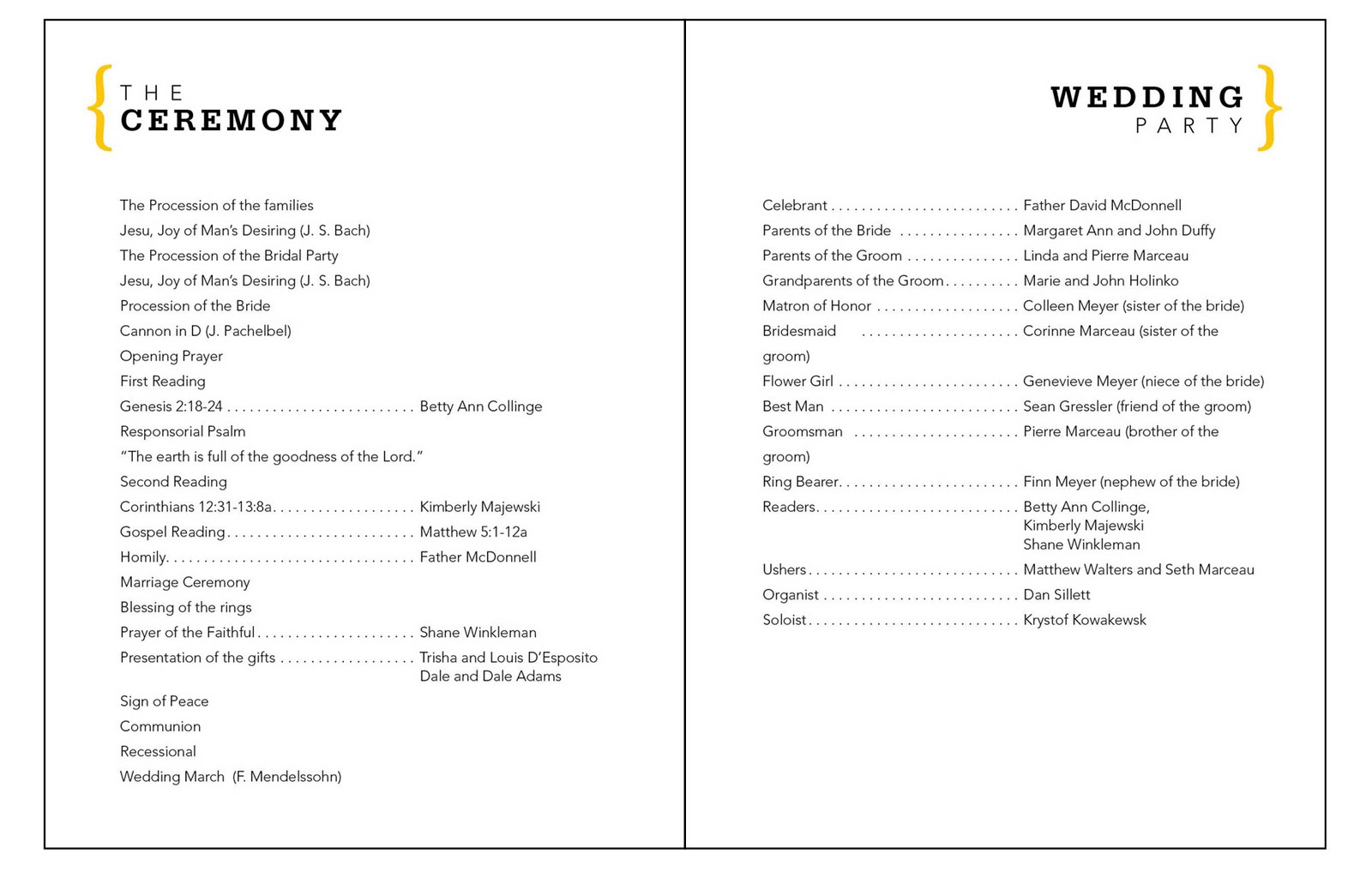 Fun Wedding Programs Templates | DocTemplates