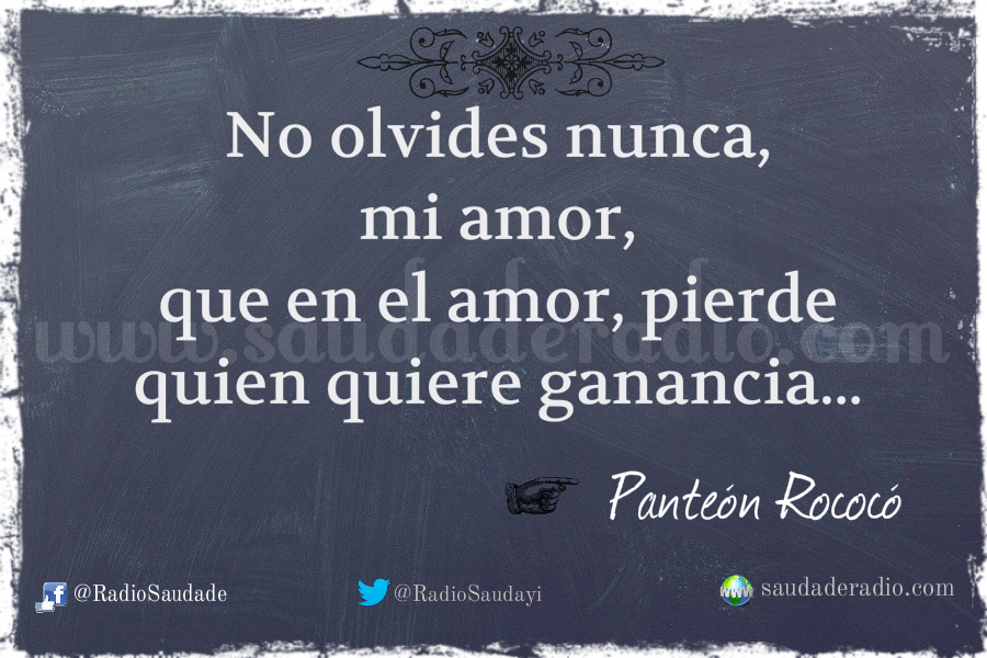 Pequeño tratado de un adiós - Panteón Rococó