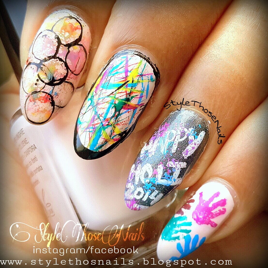 Style Those Nails: Holi & St.Patrick's Day Nail art