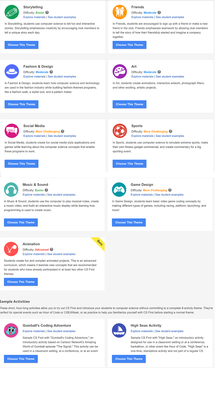 Crea y aprende con Laura: CS First, un programa gratuito de Google para ...