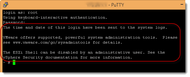 vGeek: Change ssh banner / motd message file on all esxi servers using ...