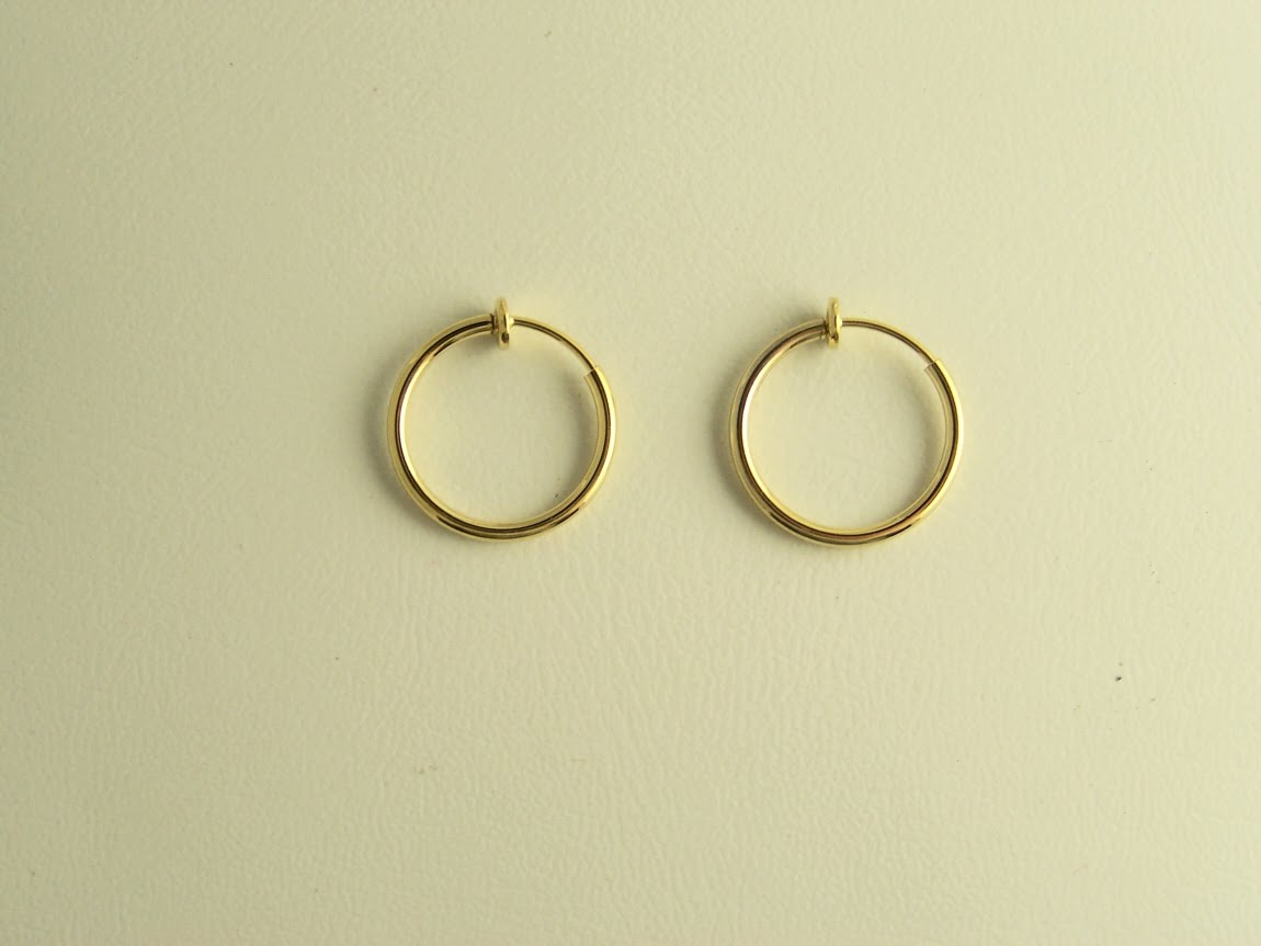 The Clip On Earring Store Stylist: New for Men Hoops for Non Pierced Ears