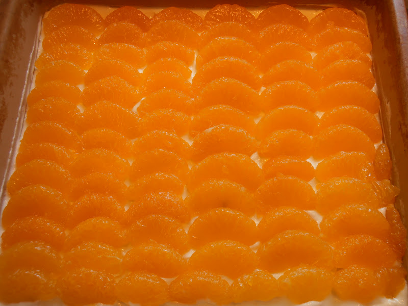 Mandarin Orange Dessert Squares | The Brunette Baker