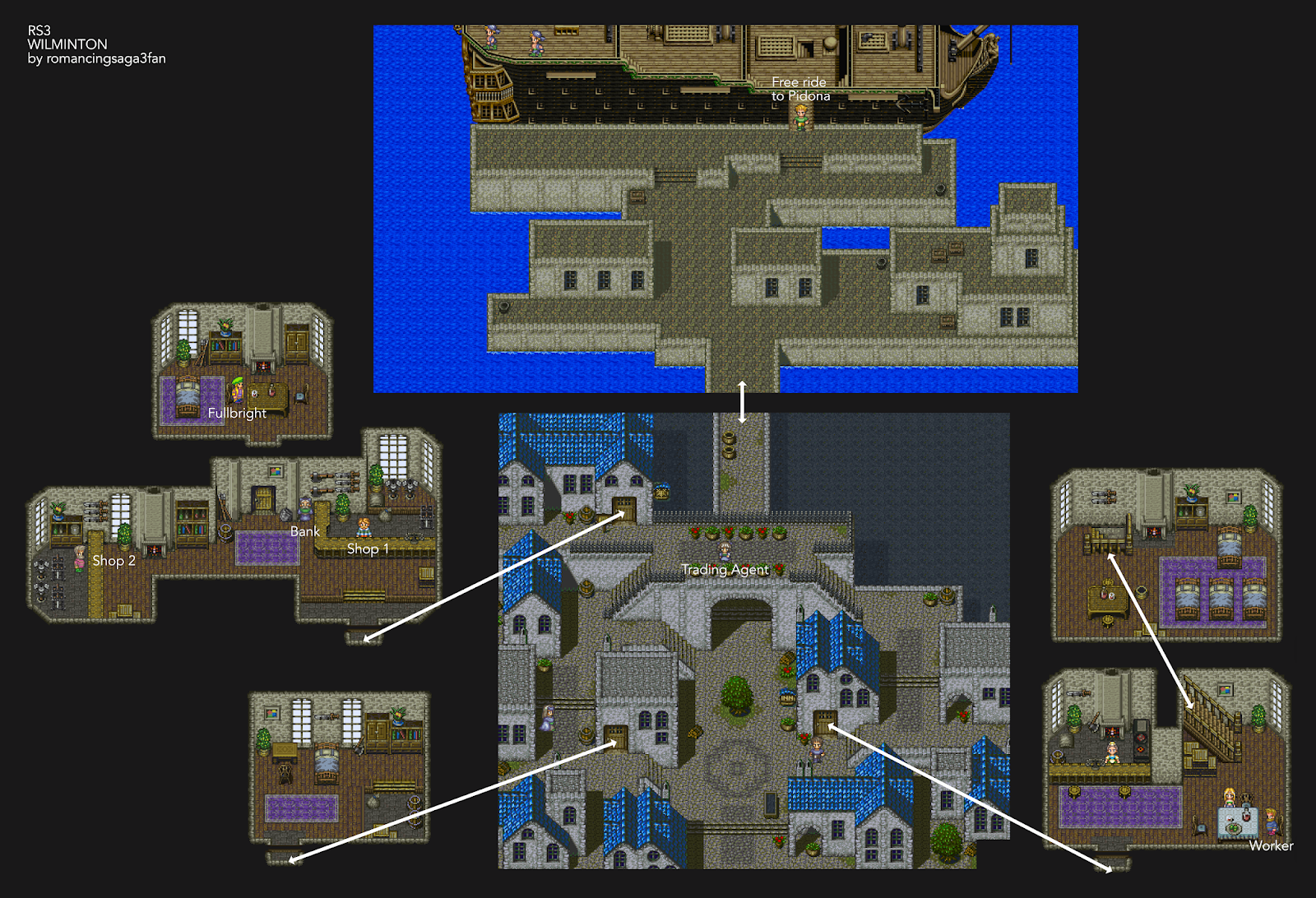 Romancing Saga 3: Maps