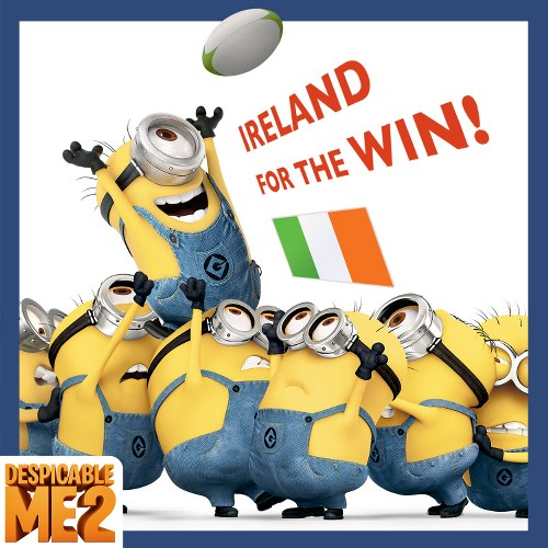 under the small umbrella: The Minions play rugby