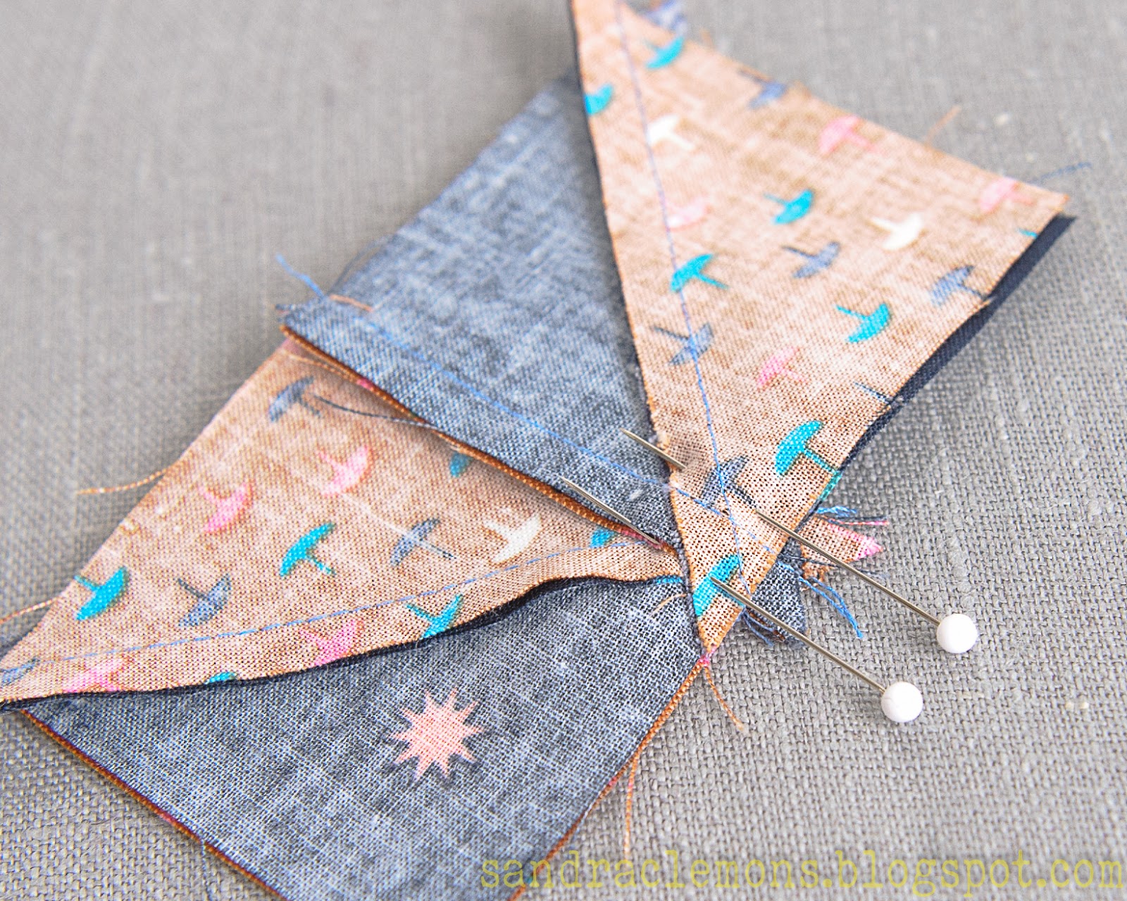 Sandra Clemons: How to Pin and Lock Patchwork Seams