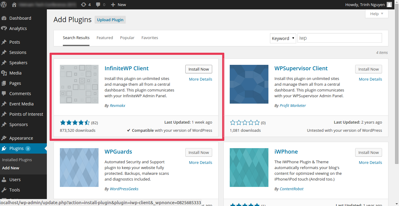 Manage all your WordPress sites in a single dashboard with InfiniteWP
