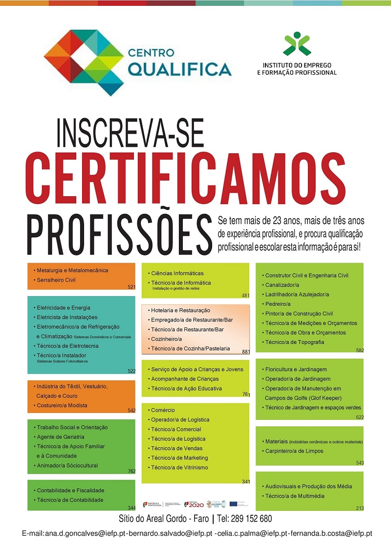 SERVIÇO DE FORMAÇÃO PROFISSIONAL DE FARO: CENTRO QUALIFICA