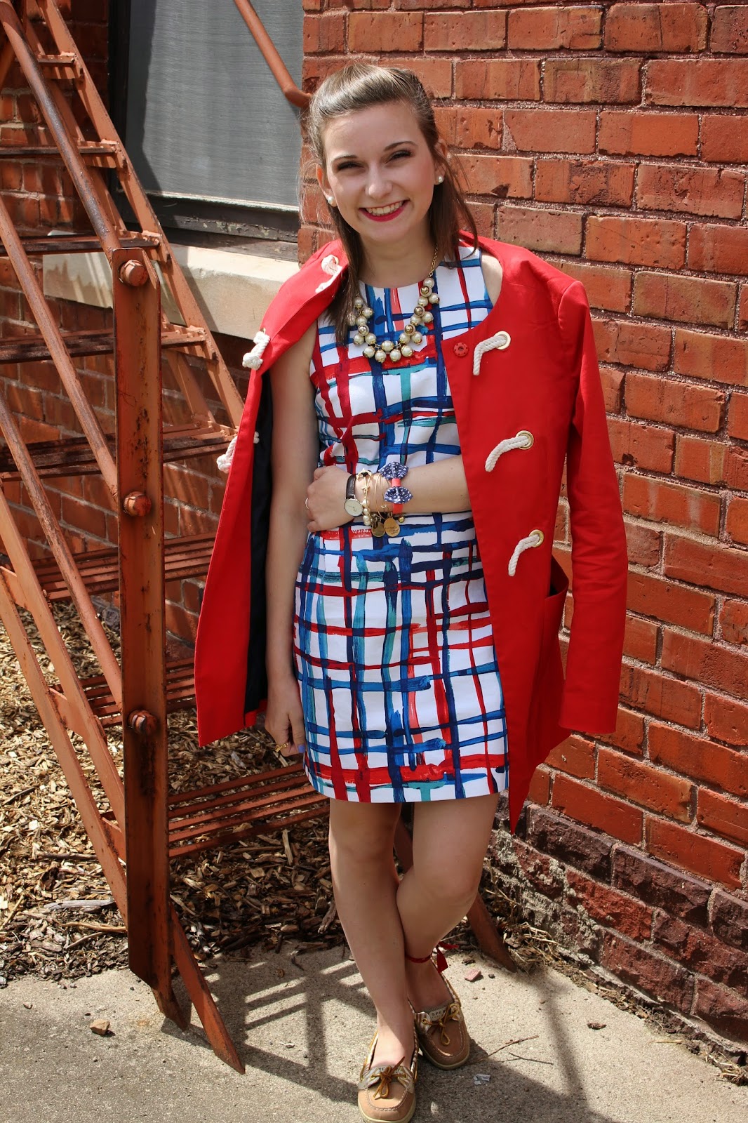 Sew Cute: OOTD: Red and Blue