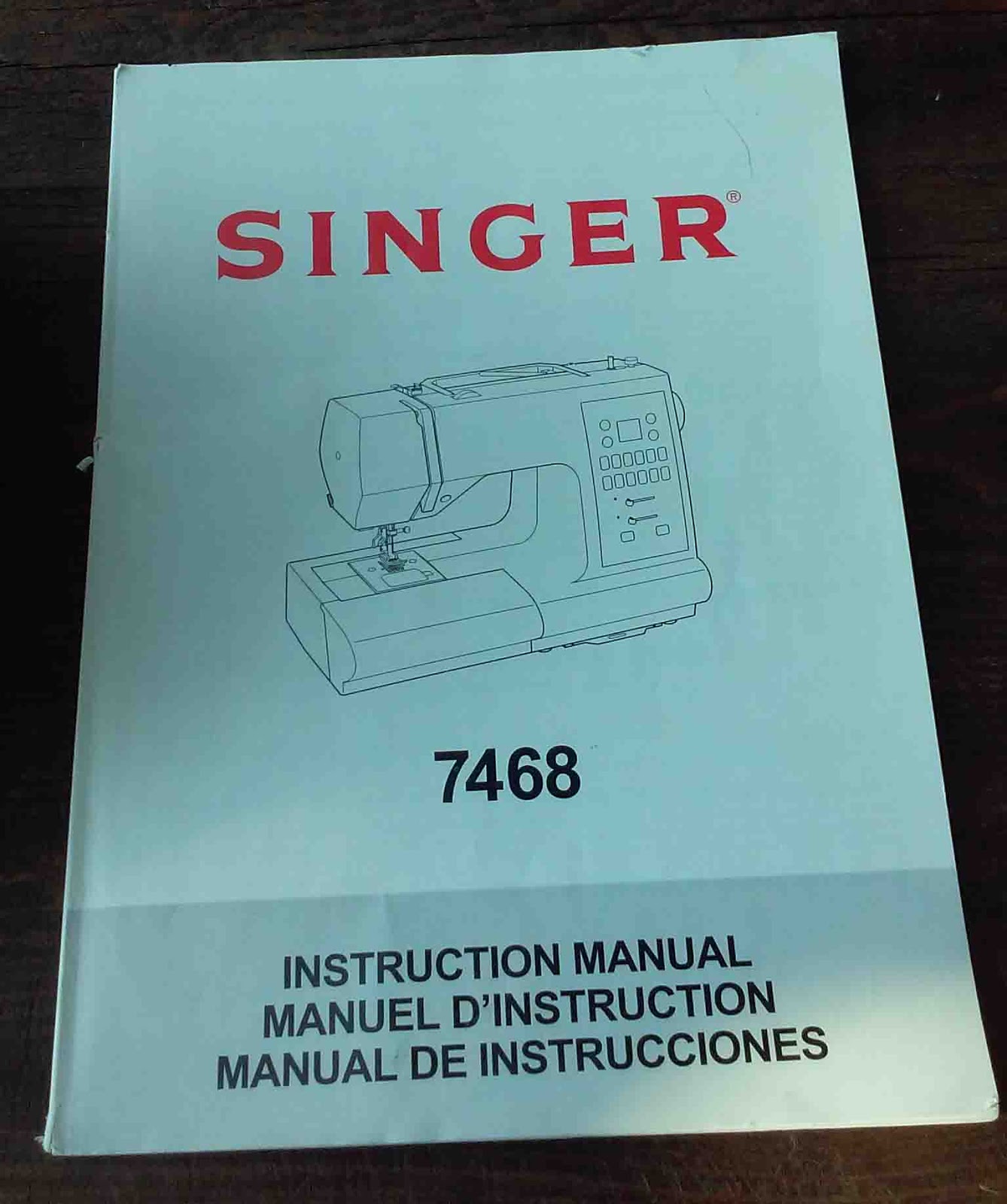 UHURU FURNITURE & COLLECTIBLES: SOLD Singer 7468 Sewing Machine with ...
