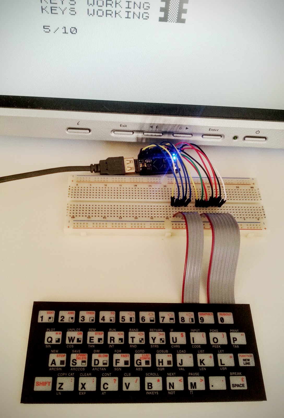 The New Zx81 Keyboard With A Leostick Zx81 Keyboard Adventure