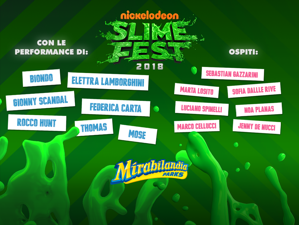 NickALive!: The Slime Is Ready To Fly At Nickelodeon SlimeFest 2018 Italia