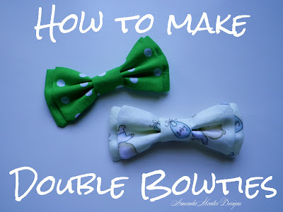 Amanda Moutos Designs: The Easiest Double Bow Tie You'll Ever Make [A ...