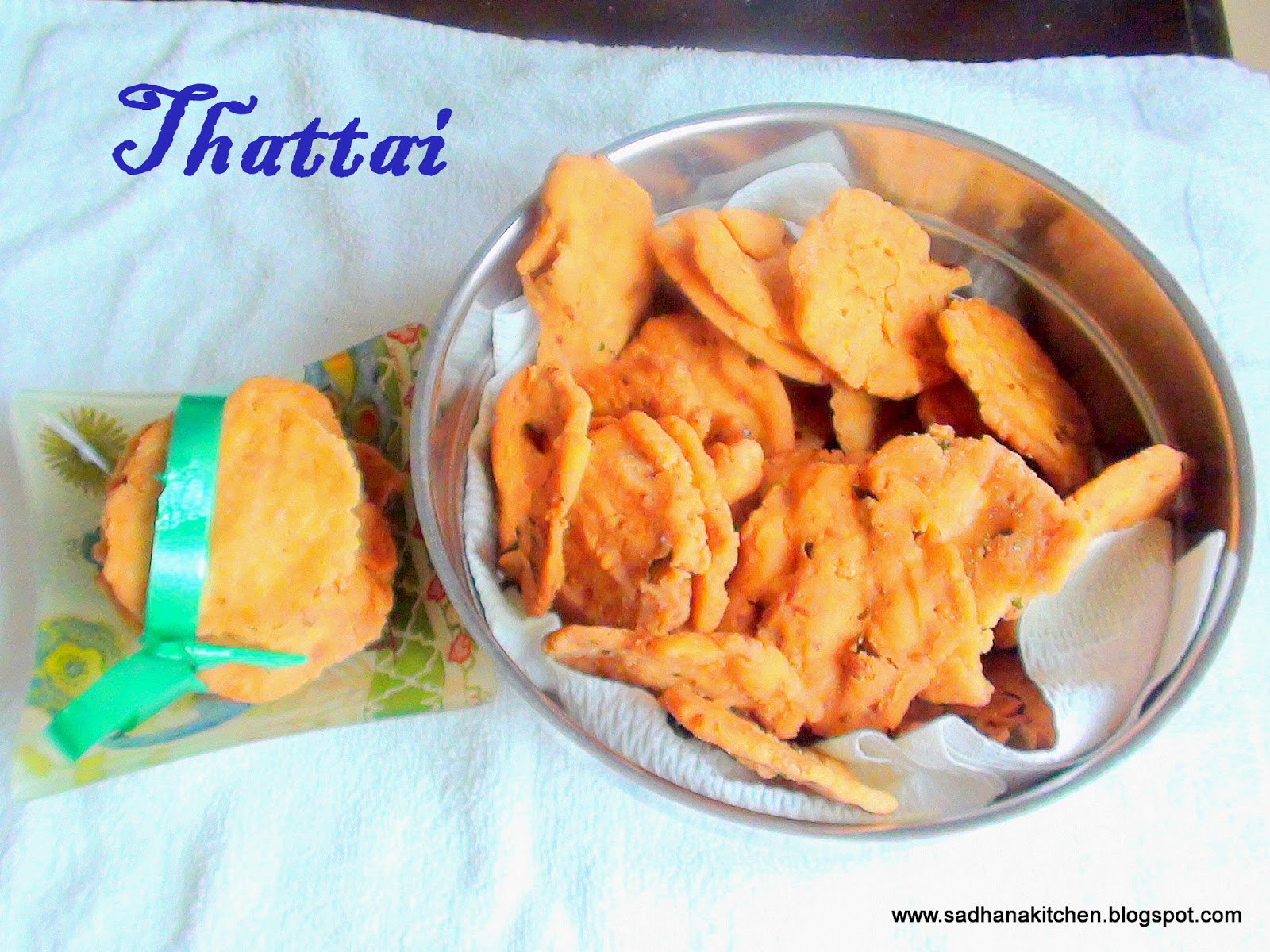 Madappalli - Temple's Kitchen: 447: Thattai – Version 3