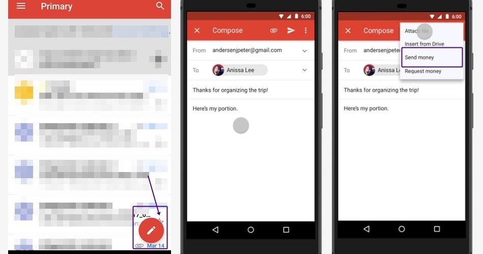 Latest Technology Information: Money Transfer through Gmail for Android ...