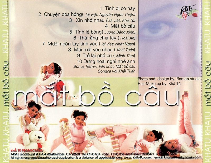 Khả Tú CD - Mắt Bồ Câu ~ Cover Nhạc Việt