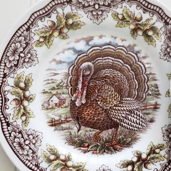 ciao! newport beach: thanksgiving prep: turkey plates
