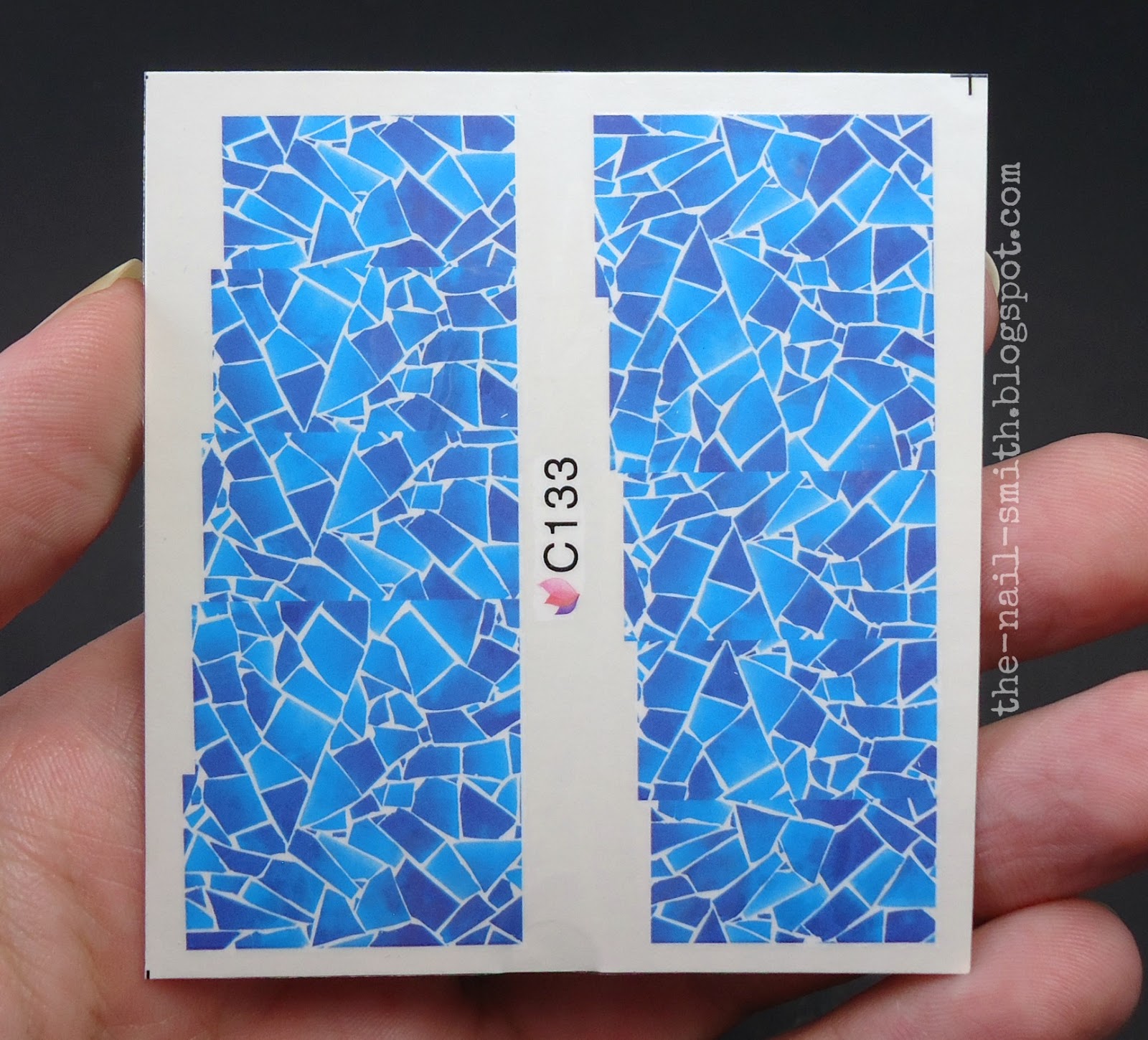 The Nail Smith: Born Pretty Store Review: Abstract Faceted Water Decals