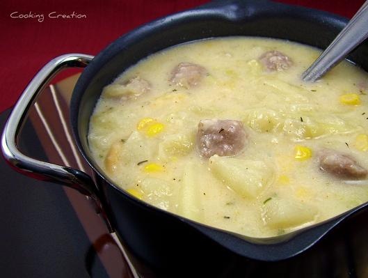Cooking Creation: German Sausage Chowder