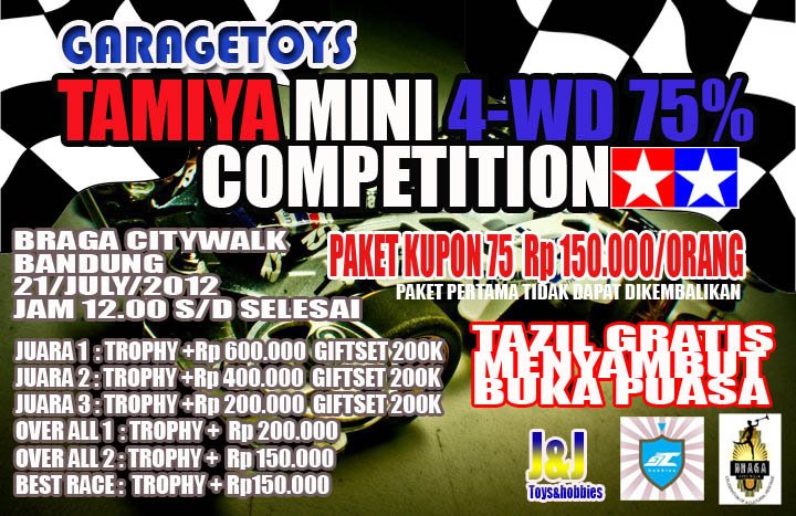 GARAGETOYS TAMIYA MINI 4WD COMPETITION - Track Tamiya Indonesia