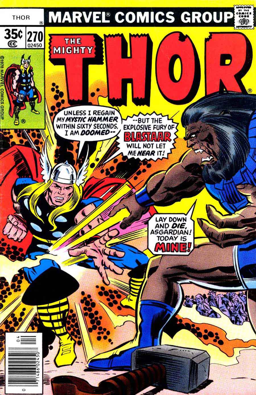 Thor #270 - Walt Simonson art & cover - Pencil Ink