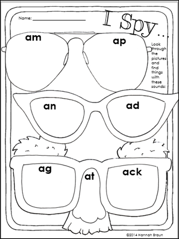 Classroom Freebies Too: I Spy Literacy Center
