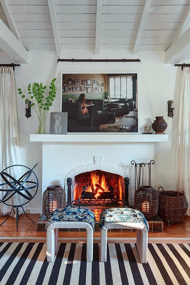 Keltainen talo rannalla: Ideoita maanantaille