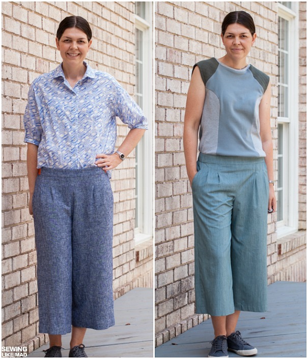 Sewing Like Mad: The Emerson Crop Pants by True Bias