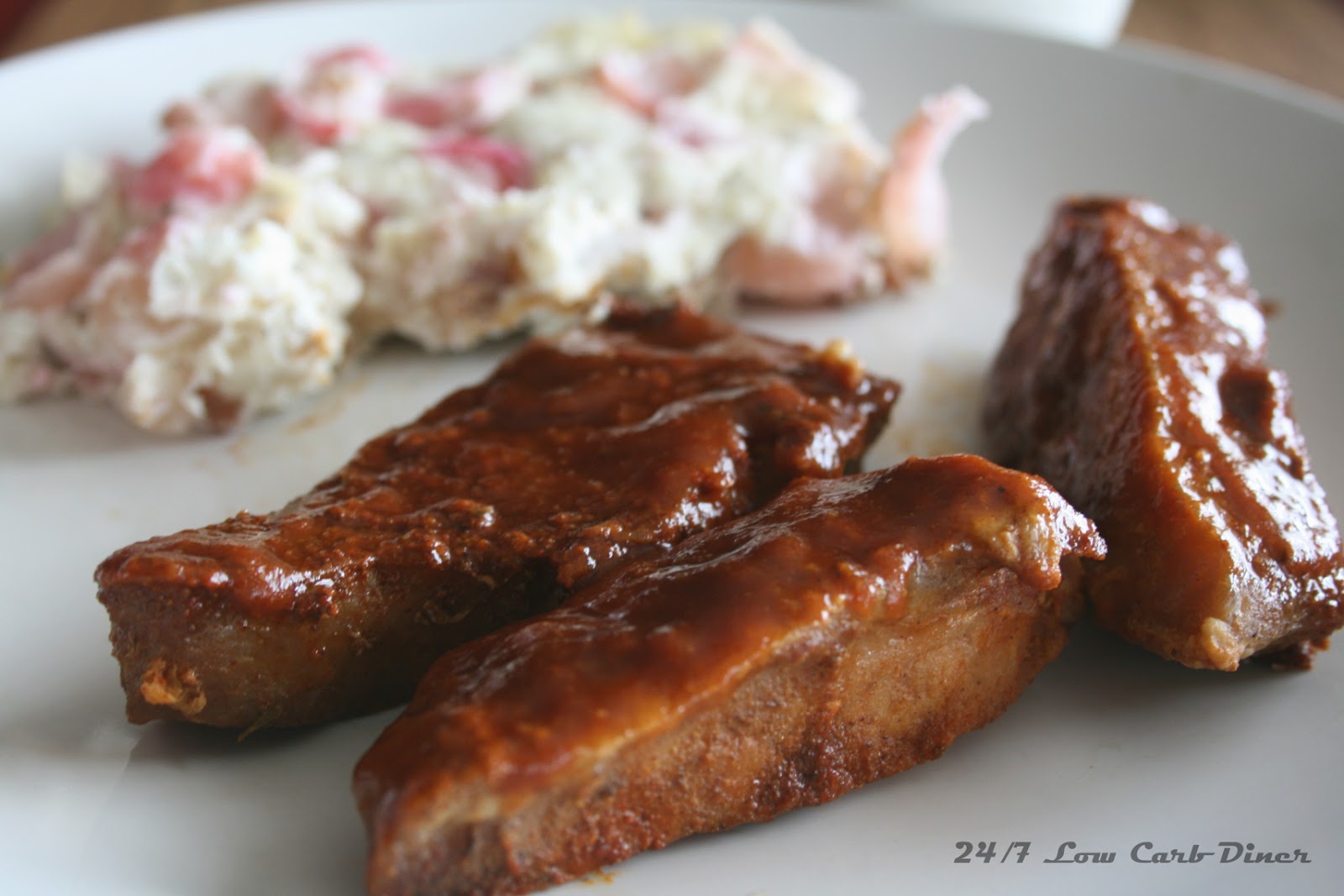 24/7 Low Carb Diner: Beer Brined Country Ribs