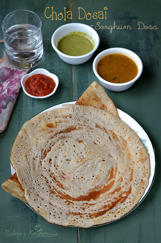 Education Recipe For Better Life: Chola Dosai/Sorghum Dosa/Jowar Dosa
