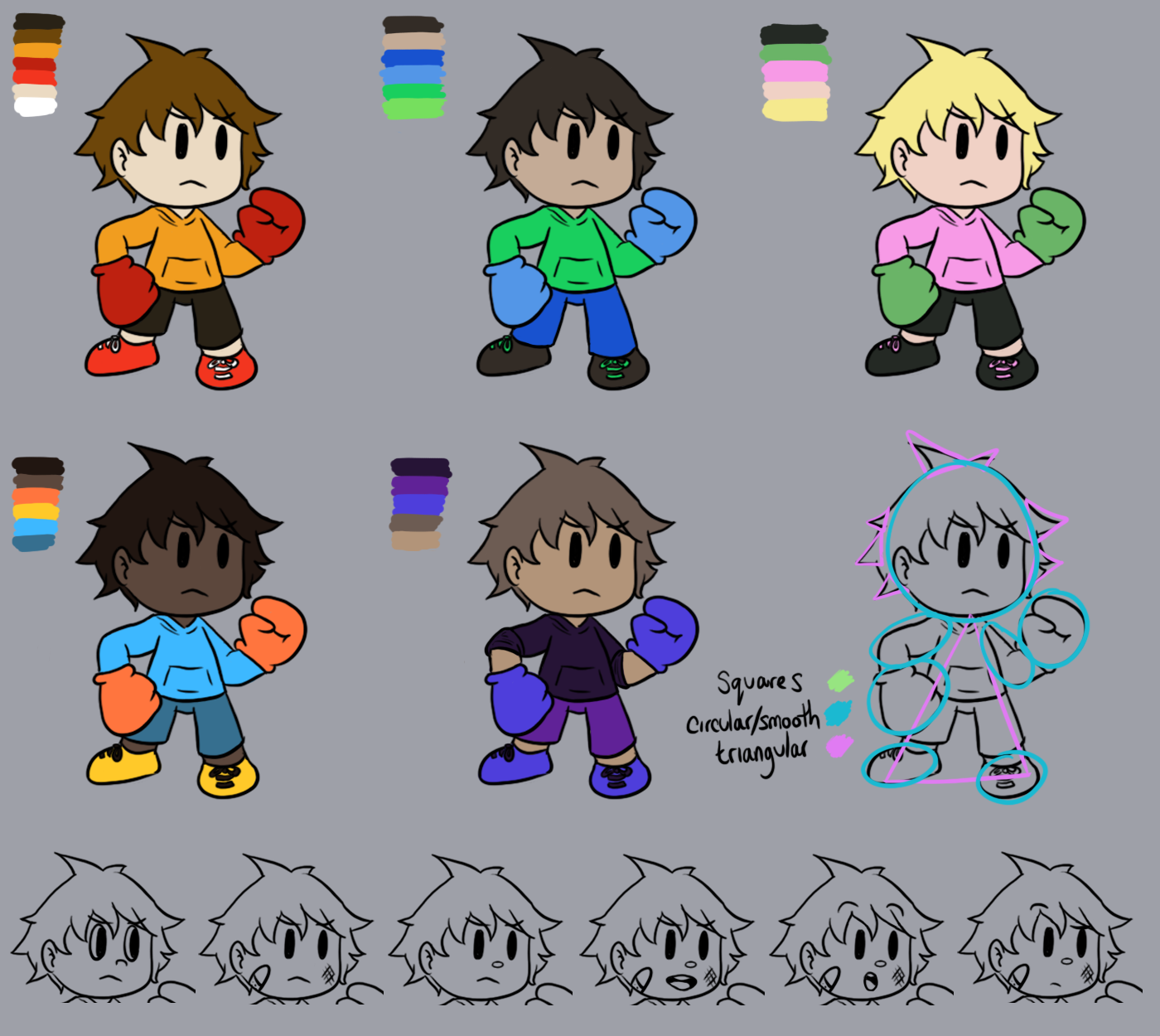 Steph's Indefinite Journey: Character Design Iterations: Narrowing It Down