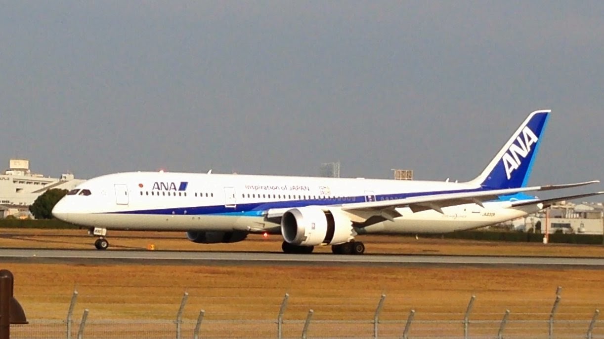 ひこうきの顔: ANA最新鋭機！B787-9が仲間入り！