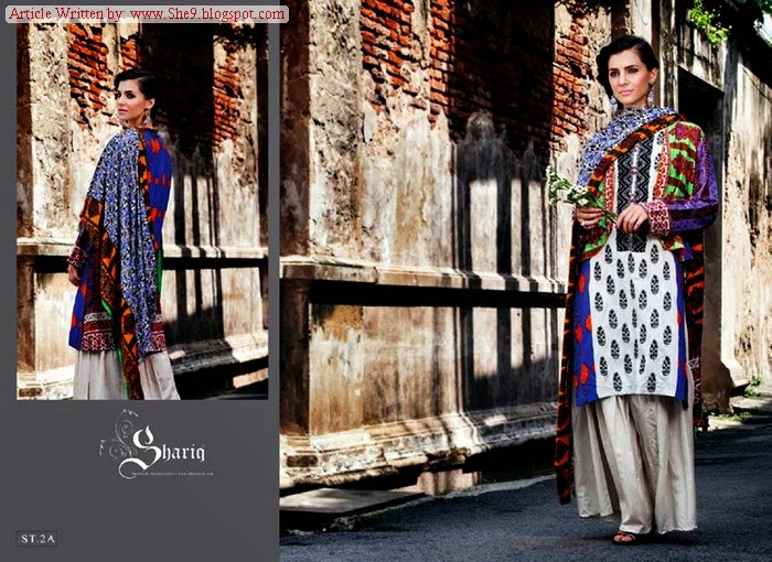 Feminine Shawl Collection For Winter 2014 By Shariq Textiles ~ She9 ...
