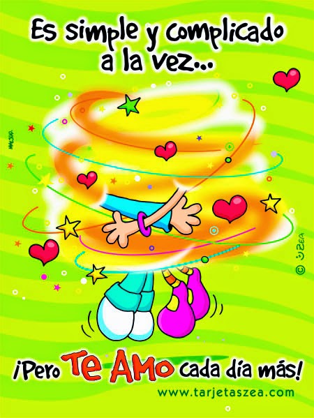 Tarjetas de Amor y Amistad: Es simple y complicado a la vez...