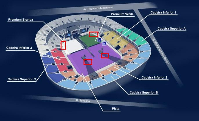 Show 1D: Mapa do show em São Paulo