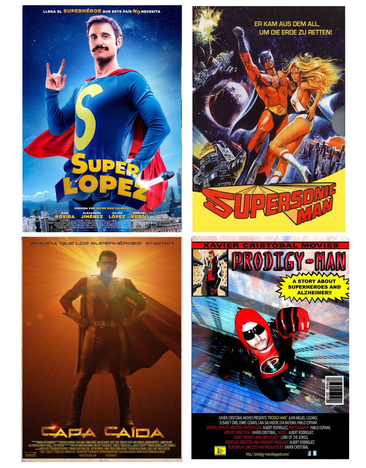 1936 visiones: Películas de superhéroes españoles, pósters de ...