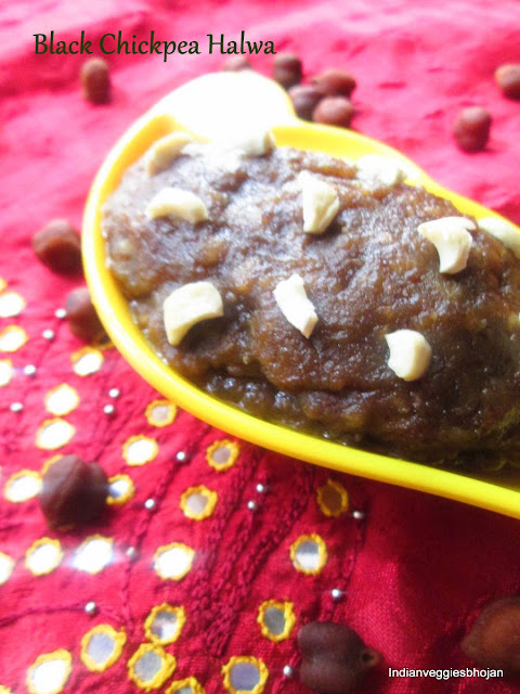 Black Chickpea Halwa/Kala Channa Halwa ~ Subha's Veg Recipes