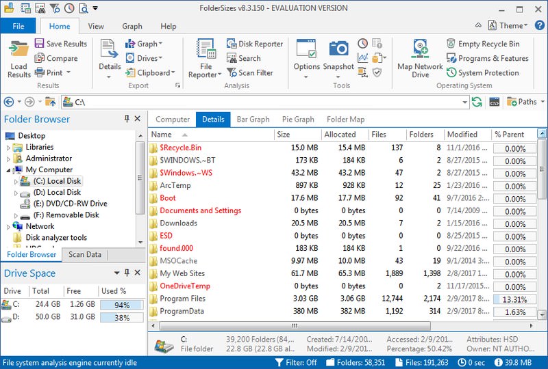 Windows 10 için En İyi Disk Alanı Analizörü