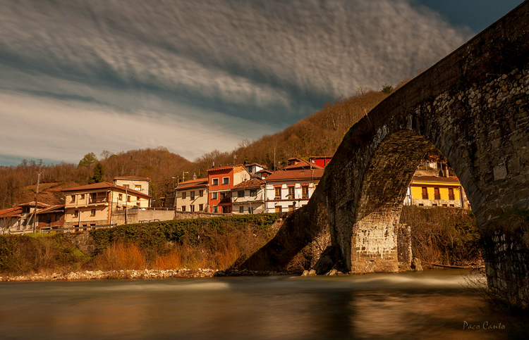 reflexsionando - fotos de Paco Canto: Puente de Arco,río Nalón.